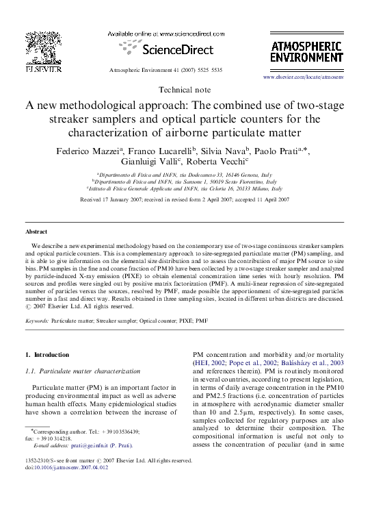 (PDF) A new methodological approach: The combined use of two-stage ...