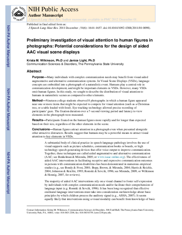 (PDF) Preliminary Investigation of Visual Attention to Human Figures in ...