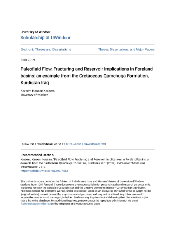(PDF) Paleofluid Flow, Fracturing and Reservoir Implications in ...