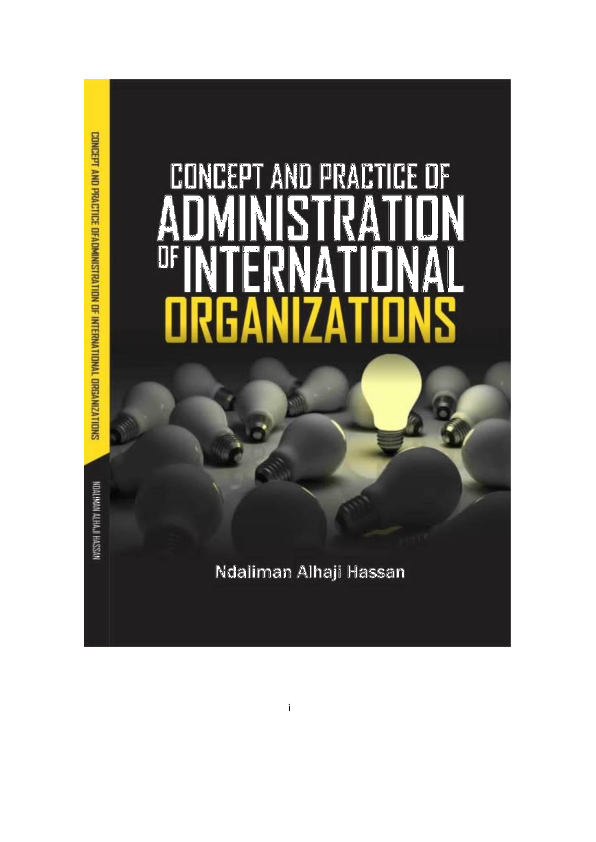 (PDF) CONCEPT AND PRACTICE OF ADMINISTRATION OF INTERNATIONAL ...