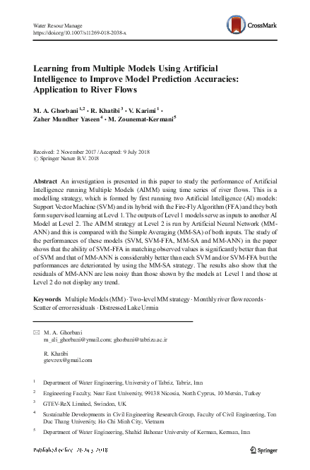 Pdf Learning From Multiple Models Using Artificial Intelligence To