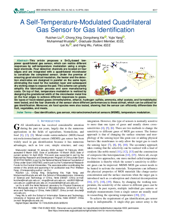 (PDF) A Self-Temperature-Modulated Quadrilateral Gas Sensor for Gas ...