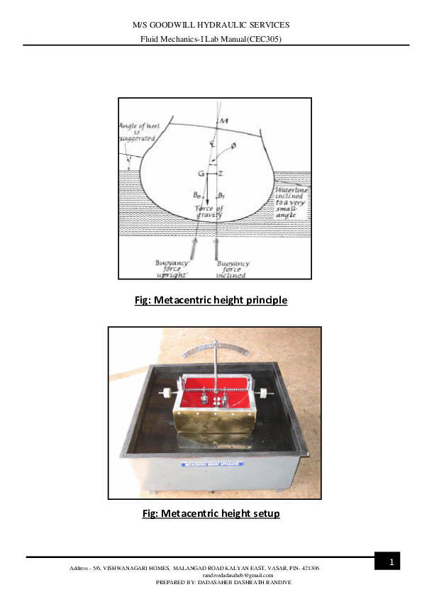 (PDF) Metacentric Height