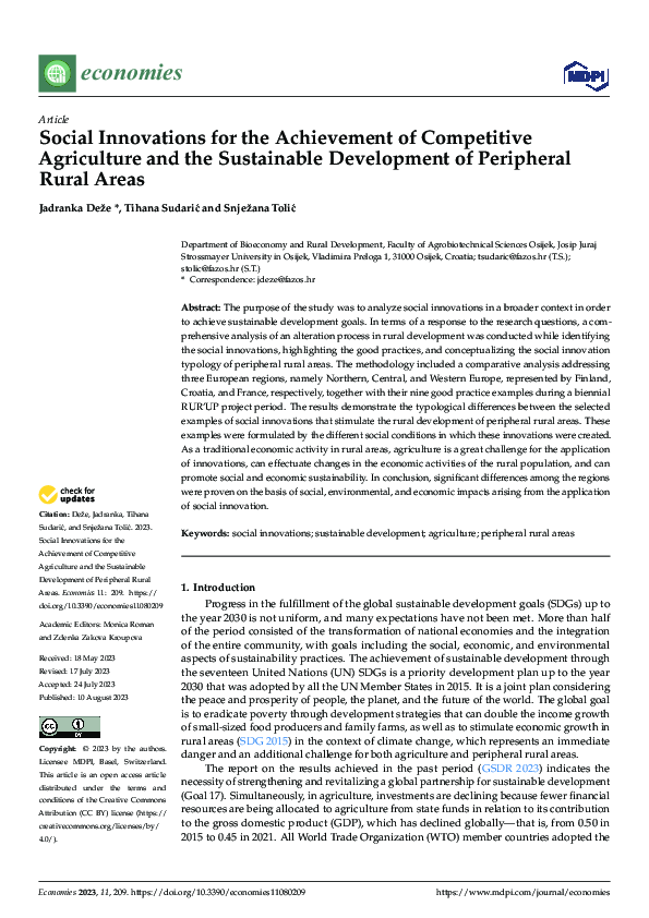 (PDF) Social Innovations for the Achievement of Competitive Agriculture ...