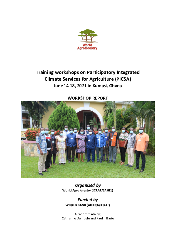 (PDF) Training workshops on Participatory Integrated Climate Services ...