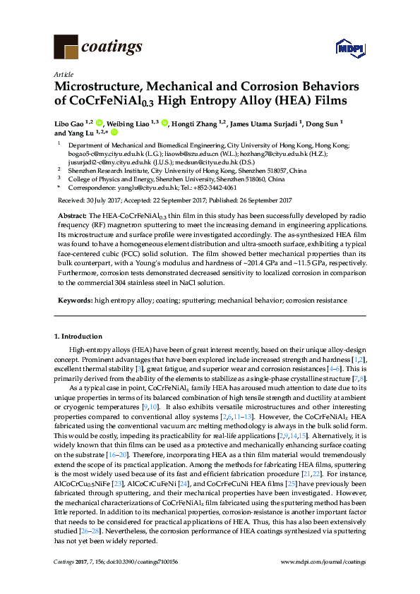 (PDF) Microstructure, Mechanical and Corrosion Behaviour of AN AA2024-T3 FSW Joint
