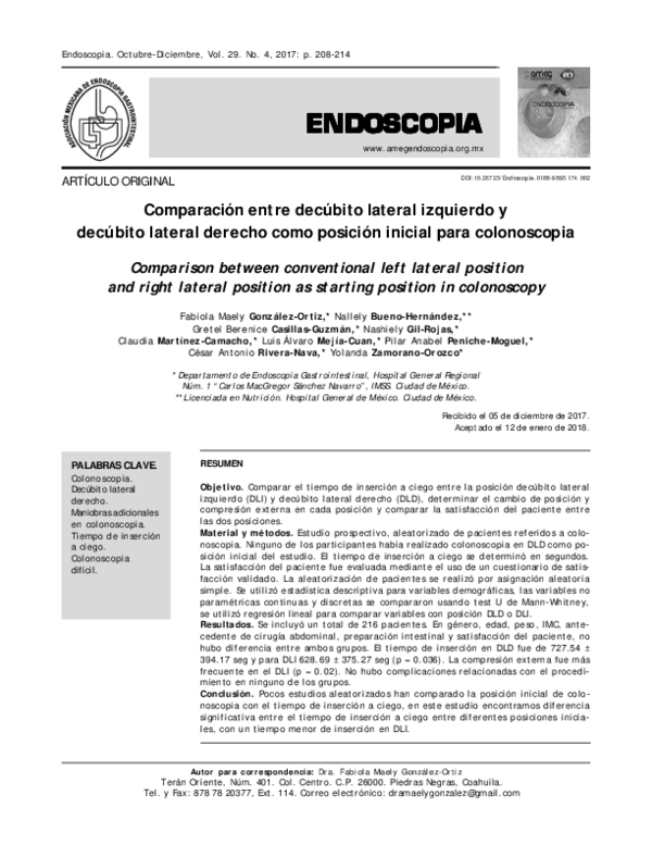 (PDF) Sa1072 Comparison Between Conventional Left Lateral Position and ...