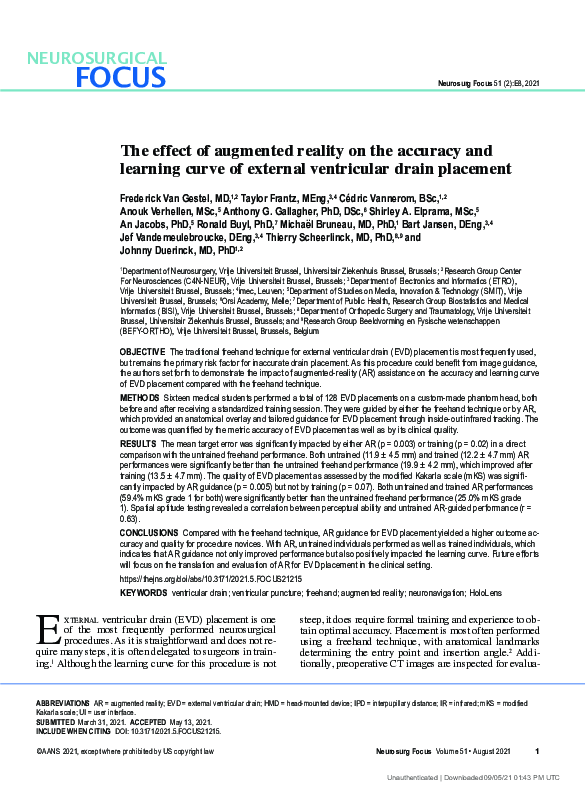 (PDF) The effect of augmented reality on the accuracy and learning ...