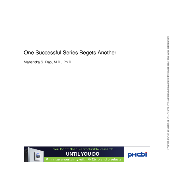 (PDF) One Successful Series Begets Another
