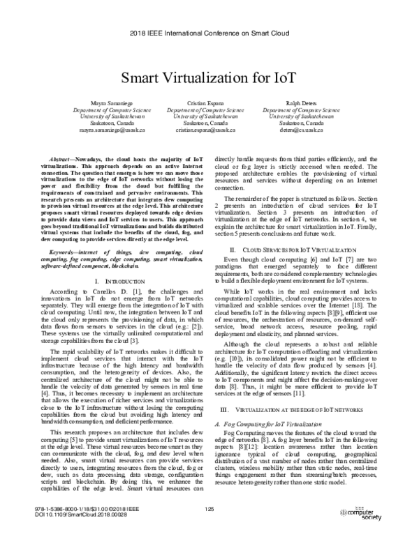 (PDF) Smart Virtualization for IoT