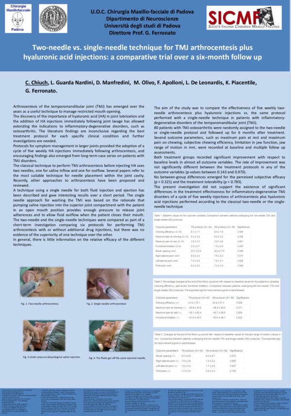 (PDF) Two-needle vs. single-needle technique for TMJ arthrocentesis ...