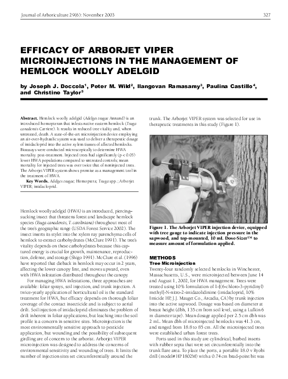 (PDF) Efficacy of arborjet viper microinjections in the management of ...