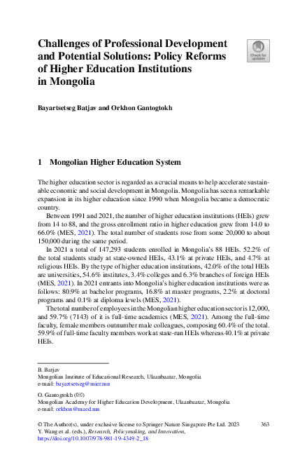 (PDF) Challenges of Professional Development and Potential Solutions ...
