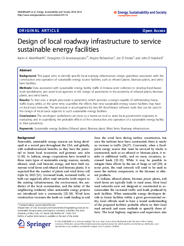 (PDF) Chapter 2. Design of Local Roadway Infrastructure to Service ...