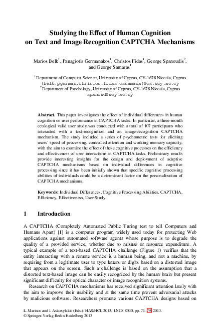 (PDF) Studying the Effect of Human Cognition on Text and Image ...