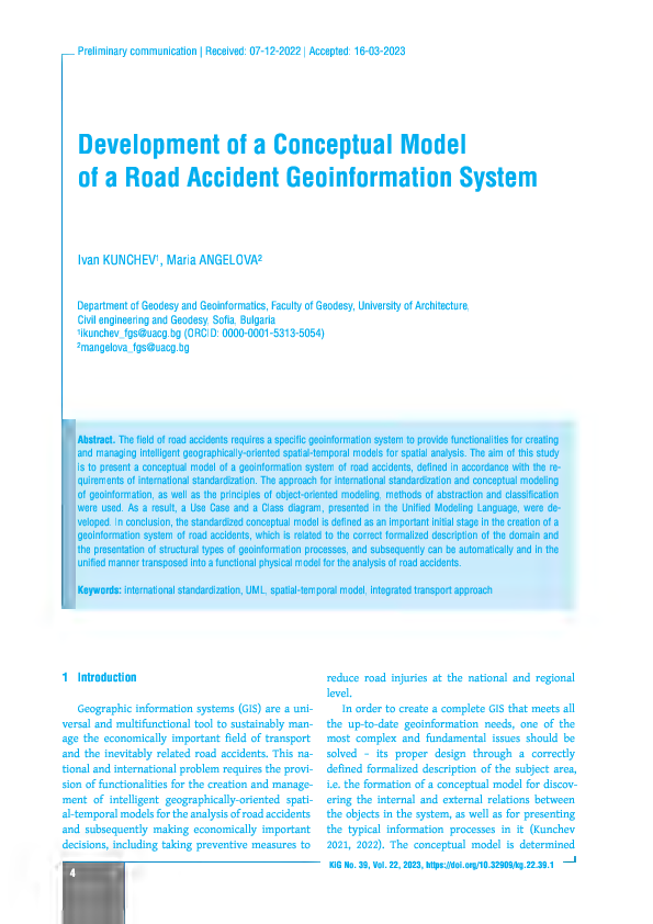 (PDF) Development of a Conceptual Model of a Road Accident ...