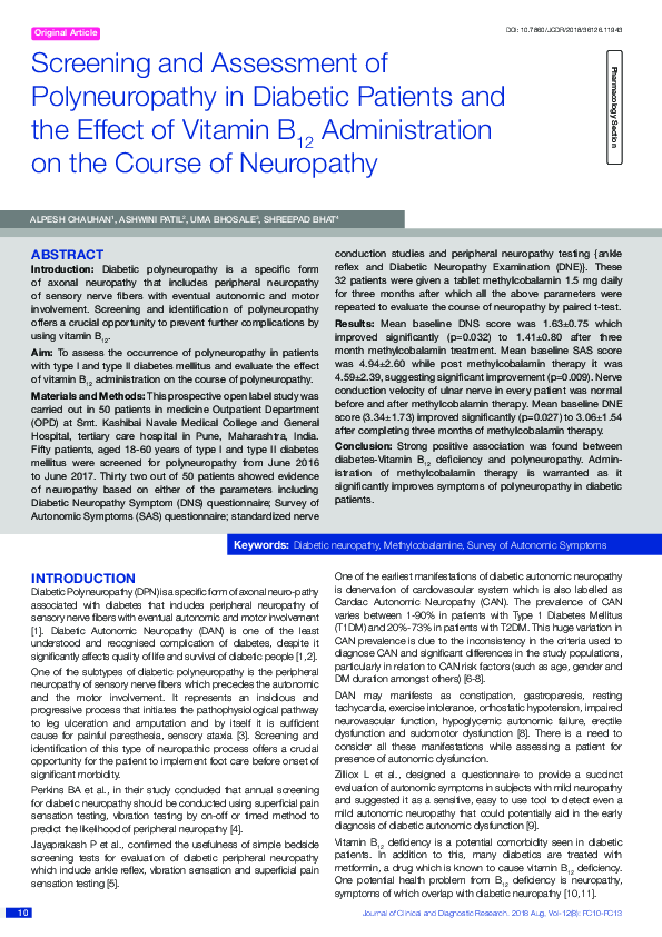(PDF) Screening and Assessment of Polyneuropathy in Diabetic Patients ...