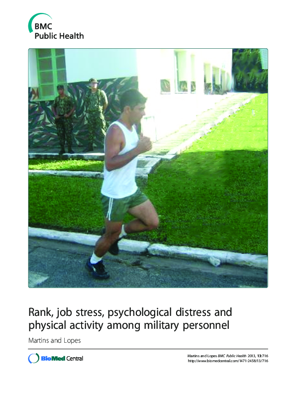 (PDF) Rank, job stress, psychological distress and physical activity ...