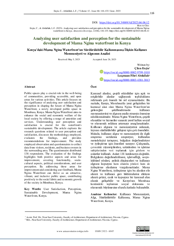 (PDF) Analyzing user satisfaction and perception for the sustainable development of Mama Ngina ...