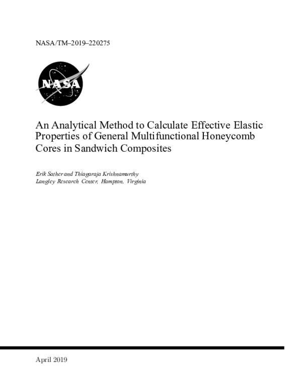 (PDF) An Analytical Method to Calculate Effective Elastic Properties of General Multifunctional ...