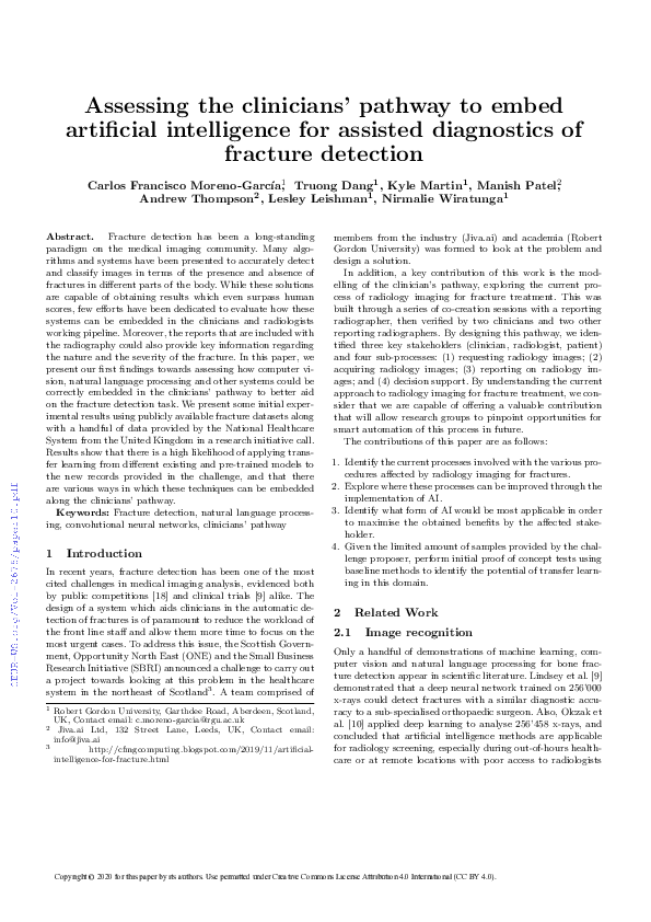 (PDF) Assessing the clinicians' pathway to embed artificial ...