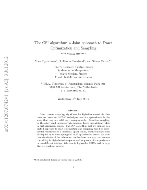 (PDF) The OS* Algorithm: a Joint Approach to Exact Optimization and ...