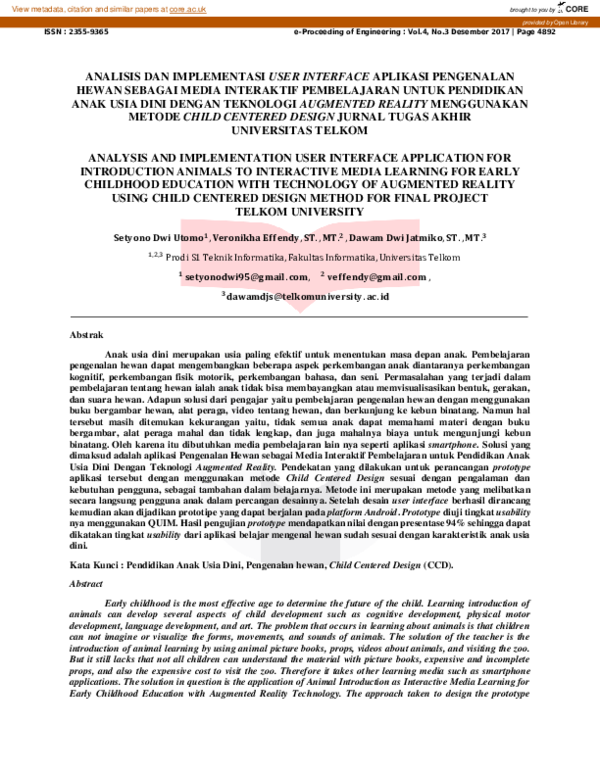(PDF) Analisis dan Implementasi User Interface Aplikasi Pengenalan ...