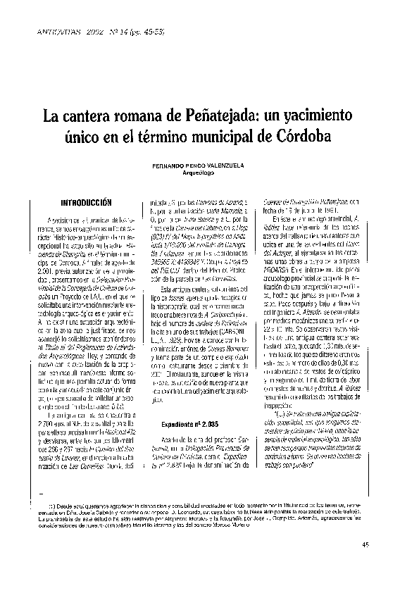 (PDF) La cantera romana de Peñatejada: un yacimiento único en el ...