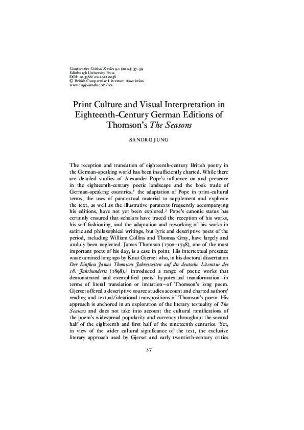 (PDF) Print Culture and Visual Interpretation in Eighteenth-Century ...