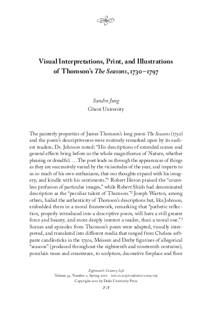 (PDF) Visual Interpretations, Print, and Illustrations of Thomson's The ...