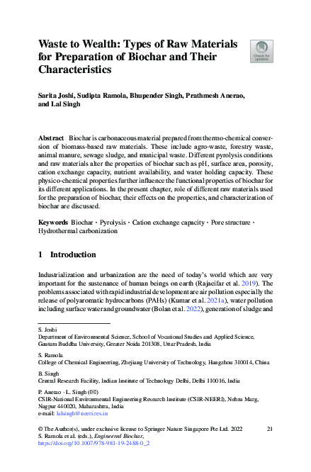 (PDF) Waste to Wealth: Types of Raw Materials for Preparation of ...