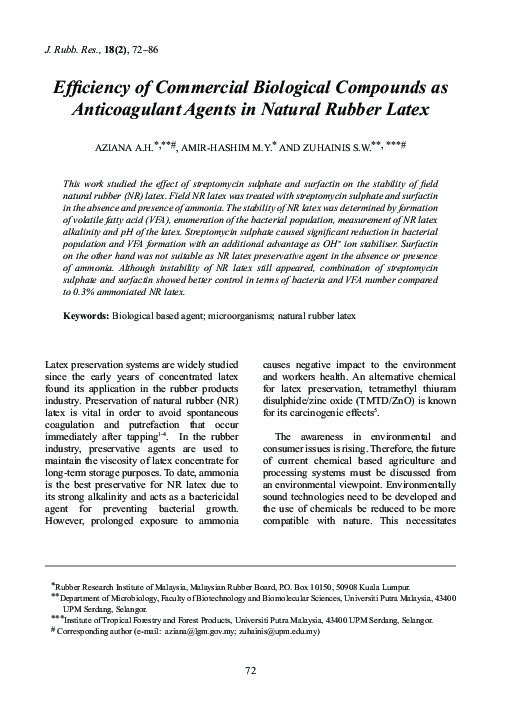 (PDF) Efficiency of commercial biological compounds as anticoagulant ...