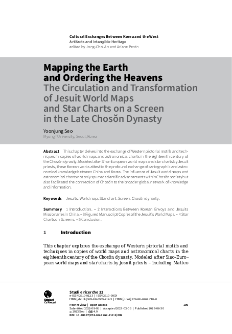 (PDF) Mapping the Earth and Ordering the Heavens : The Circulation and ...