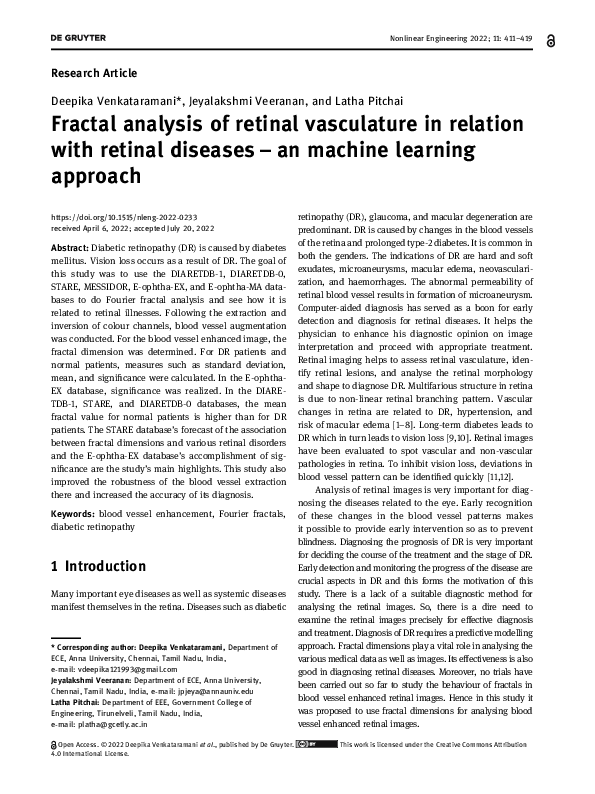 (PDF) Fractal analysis of retinal vasculature in relation with retinal diseases – an machine ...