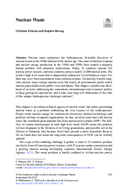 (PDF) Nuclear Waste
