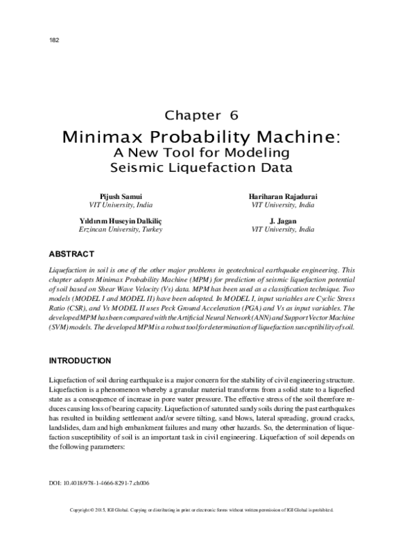 (PDF) Minimax Probability Machine