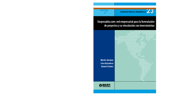 (PDF) Empresabio.com : red empresarial para la formulaci?n de proyectos ...