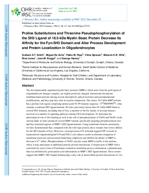 (PDF) Proline substitutions and threonine pseudophosphorylation of the ...