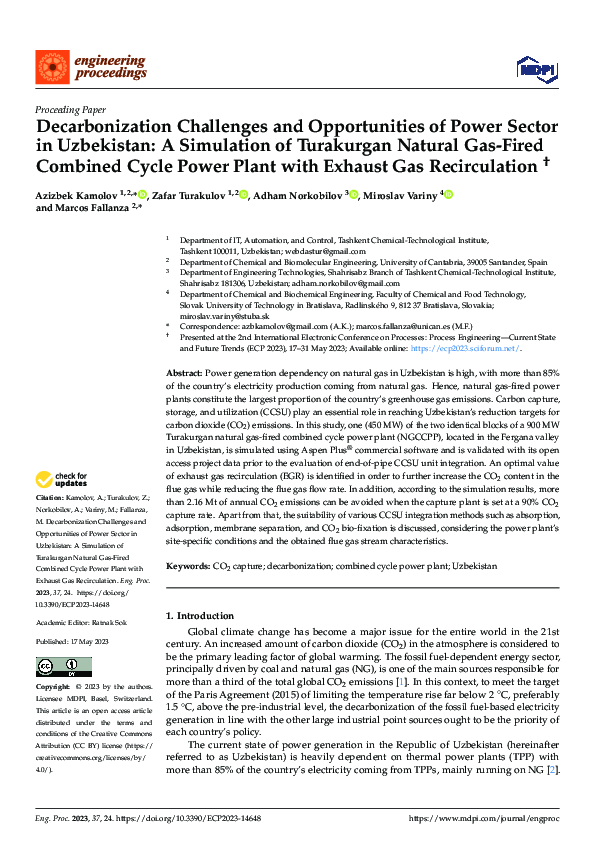 (PDF) Decarbonization Challenges and Opportunities of Power Sector in ...