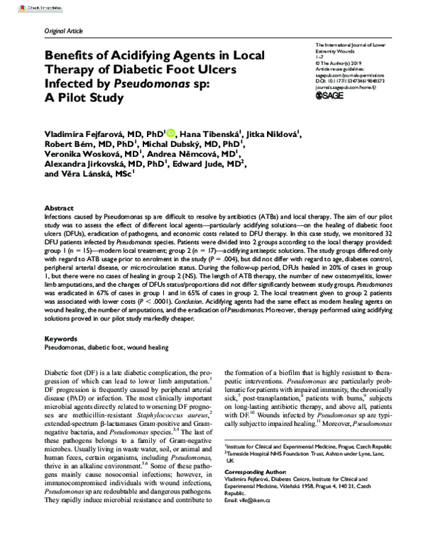 (PDF) Benefits of Acidifying Agents in Local Therapy of Diabetic Foot ...