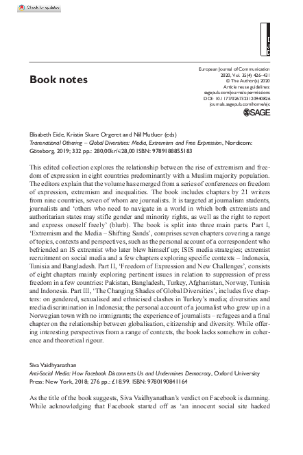 (PDF) Elisabeth Eide, Kristin Skare Orgeret and Nil Mutluer (eds ...