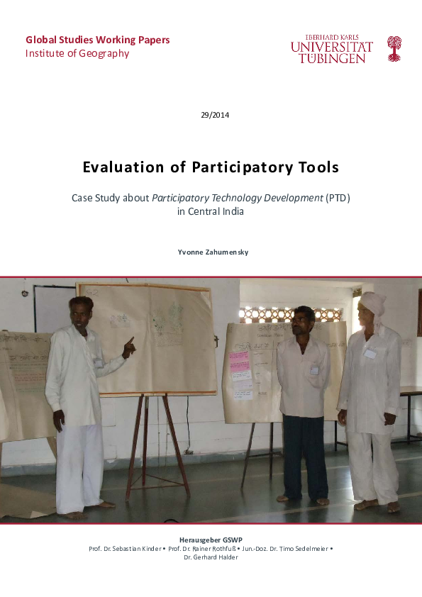 (PDF) Evaluation of Participatory Tools. Case Study about Participatory ...