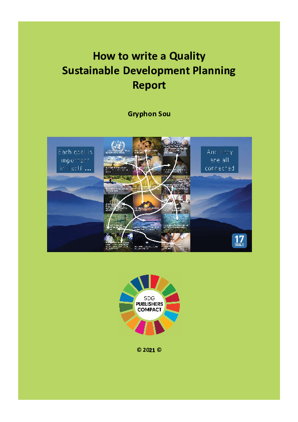 (PDF) How to write a Quality Sustainable Development Planning Report