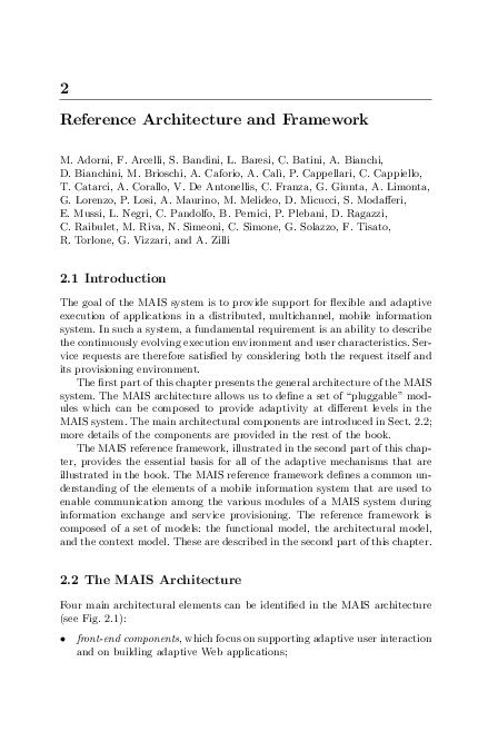 (PDF) Reference architecture and framework