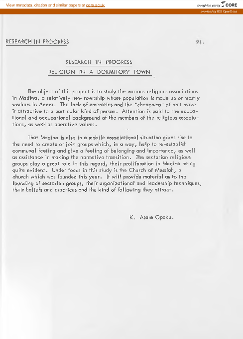 (PDF) Research in progress