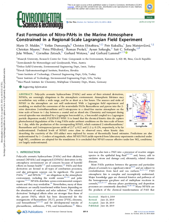 (PDF) Fast Formation of Nitro-PAHs in the Marine Atmosphere Constrained ...