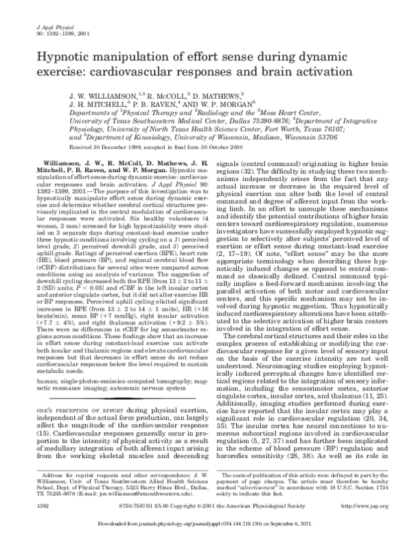 (PDF) Determinant Of Endurance Exercise Performance Counterpoint ...