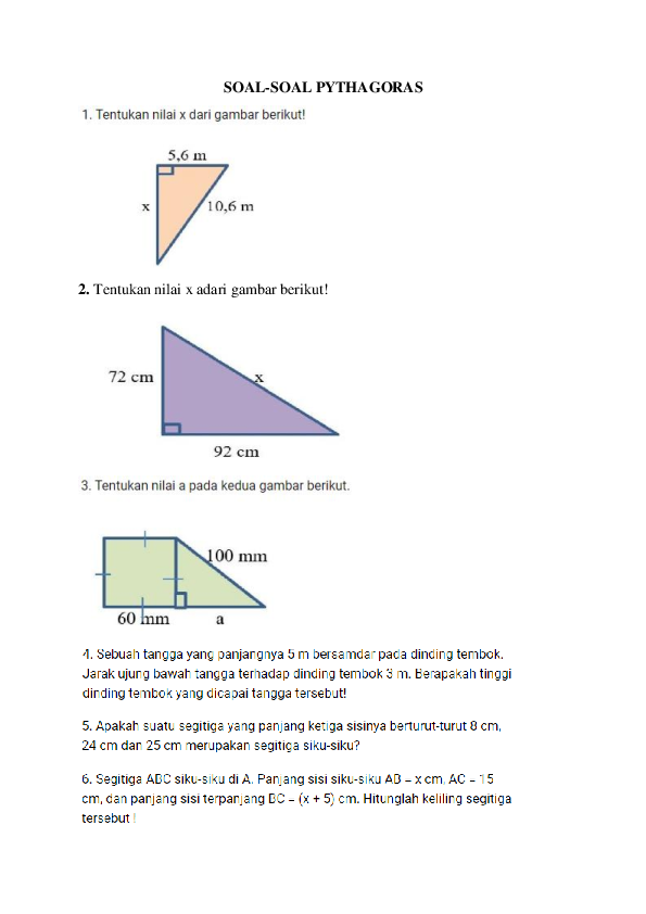 (PDF) SOAL pythagoras dan tripel