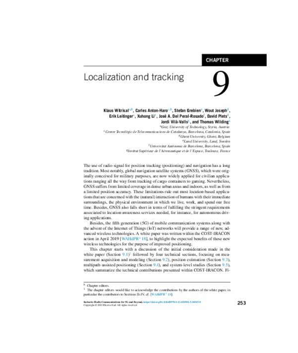(PDF) Localization and tracking