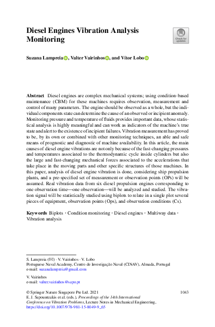 (PDF) Diesel Engines Vibration Analysis Monitoring